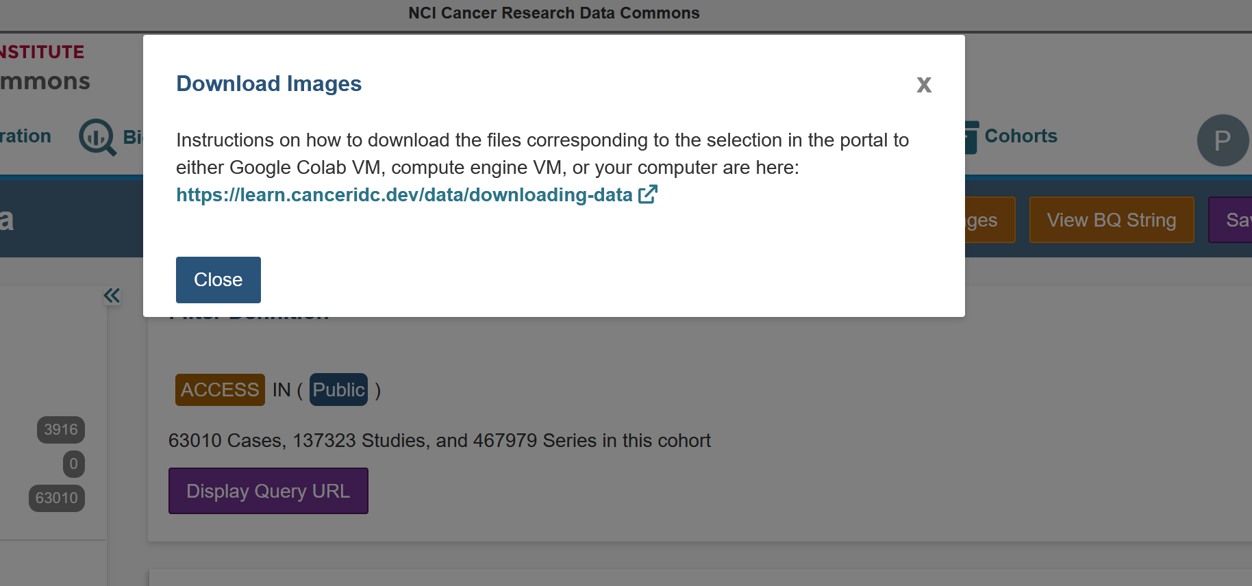 Add a 'Get the Images' option to the Explorer page · Issue #1003 · ImagingDataCommons/IDC-WebApp ...