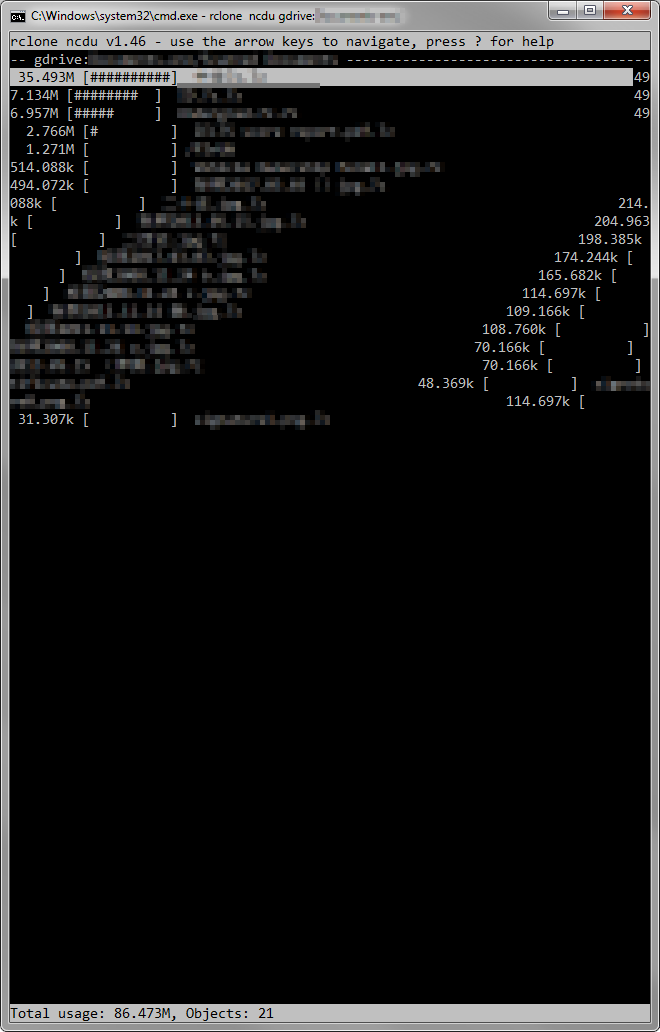 ncdu misses Chinese characters and formats incorrectly · Issue #2989 · rclone/rclone · GitHub