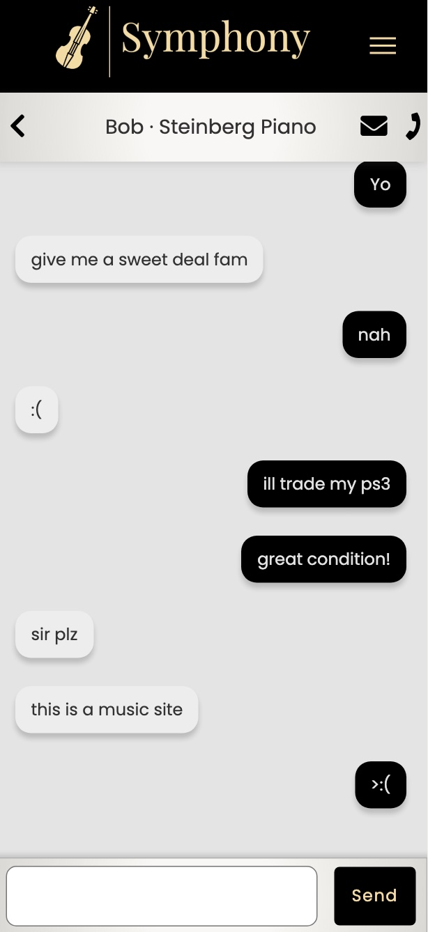 GitHub - jtardioli/symphony-app: Full-Stack buy and sell website for ...