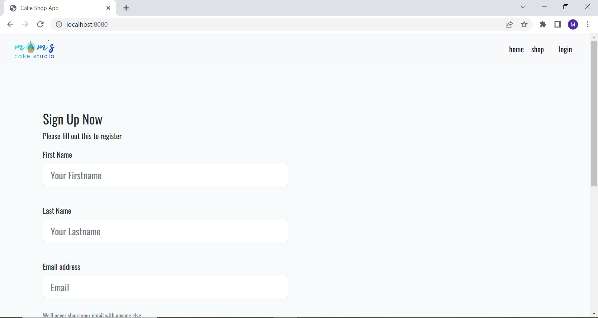 GitHub - radovan85/cake-shop-app