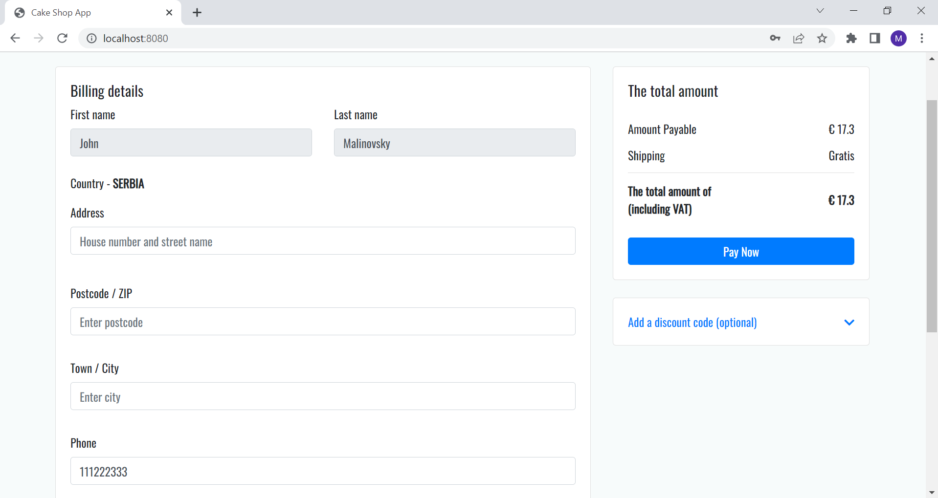 GitHub - radovan85/cake-shop-app