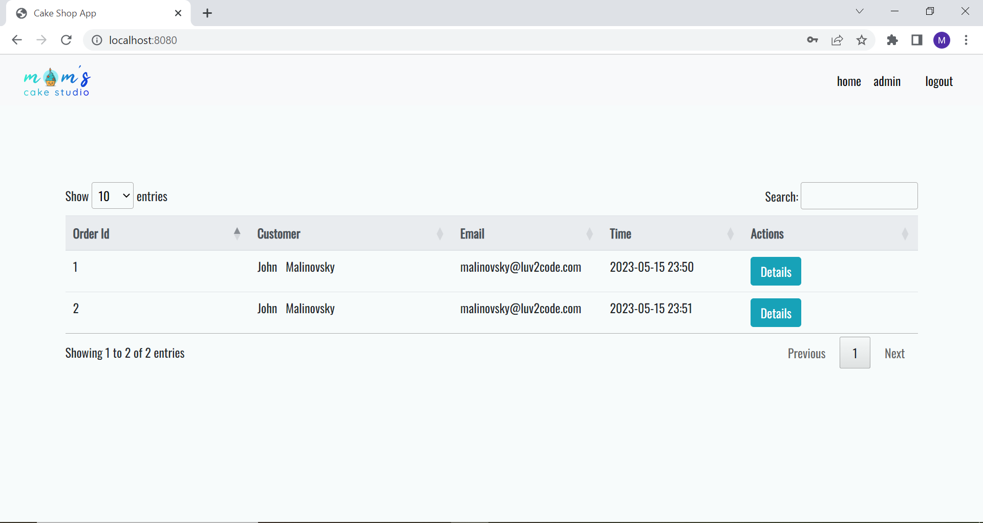GitHub - radovan85/cake-shop-app