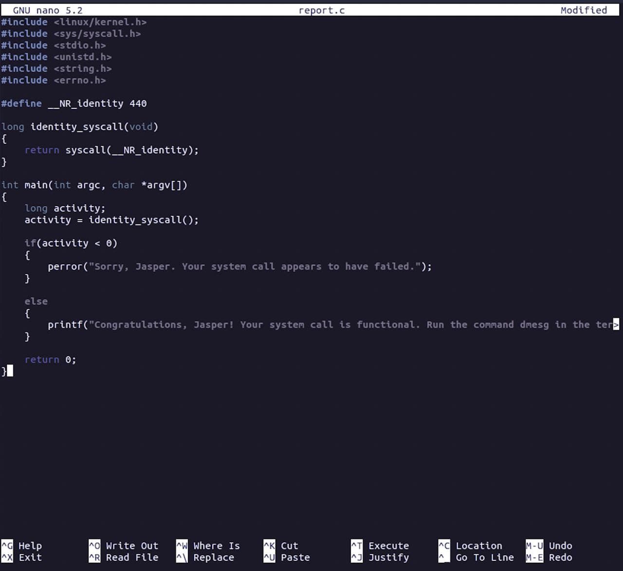 GitHub - MohamedEldaw/FinalProject1: how to add your system call the ...