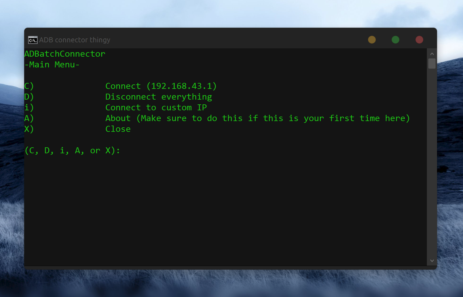 GitHub - lukemurdock/ADBatchConnect: A simple batch file that will connect your PC to an android ...