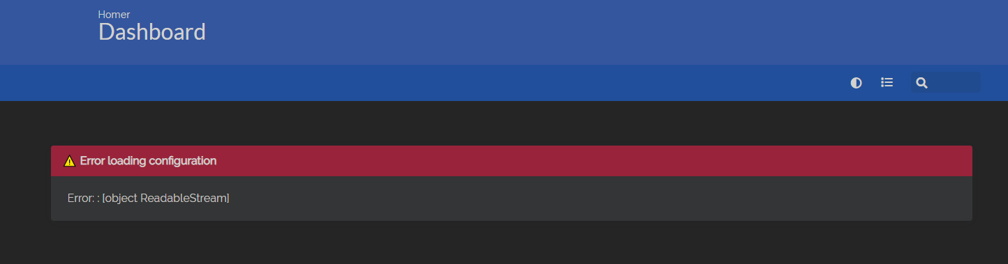 Error: : [object ReadableStream] · Issue #230 · bastienwirtz/homer · GitHub