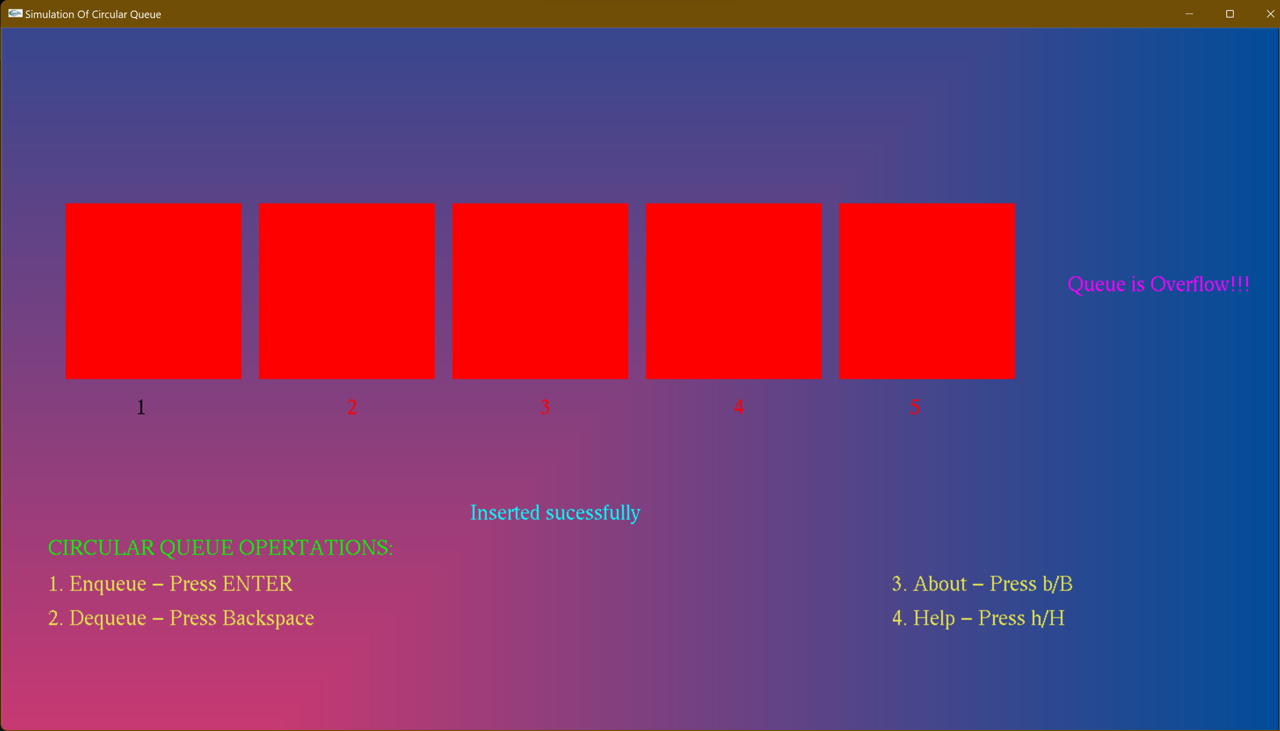 GitHub - vilasrhegde/Circular-Queue-Computer-Graphics-: A Computer Graphics Mini-Project on ...