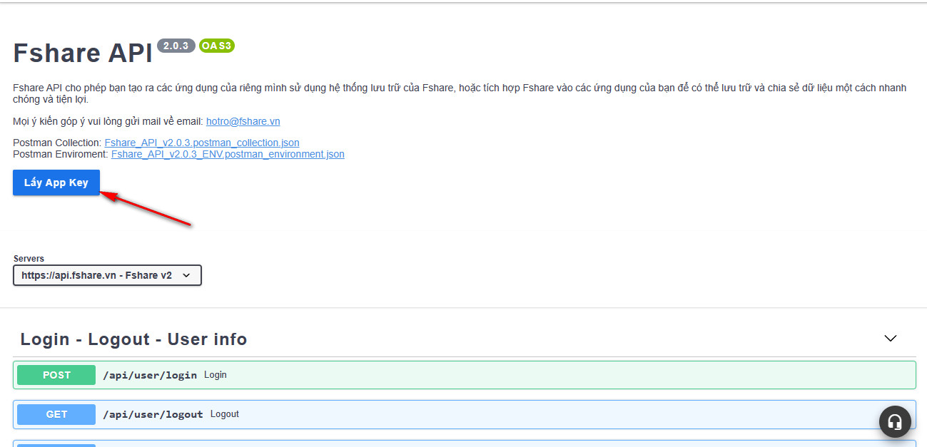 Lấy API Key · Issue #2 · nqthaivl/Fshare-To-Drive · GitHub