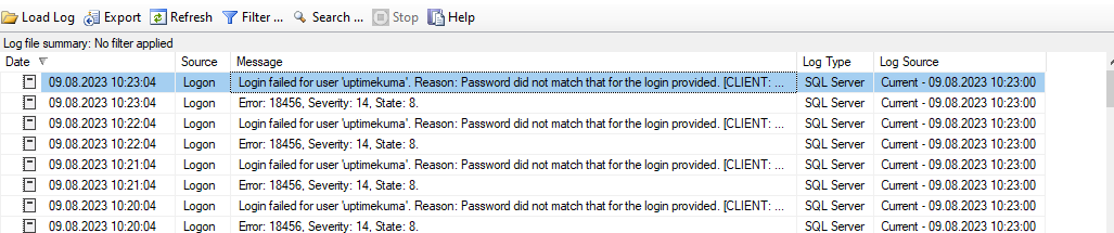Microsoft Sql Server Cant Log In · Issue 3361 · Louislam Uptime Kuma · Github