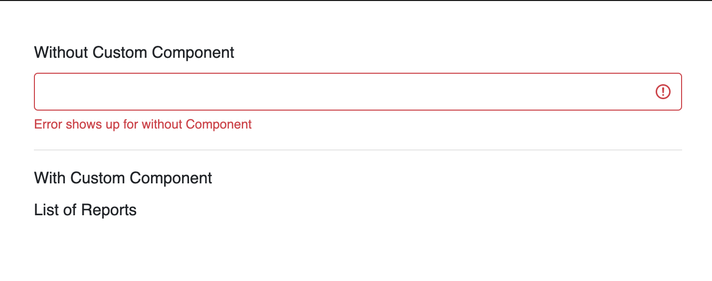 isInvalid prop doesn't work for a custom component in Form Control · Issue #5943 · react ...