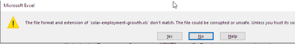 Issue exporting XLS from the graphs gives warning message in Excel · Issue #15861 · highcharts ...