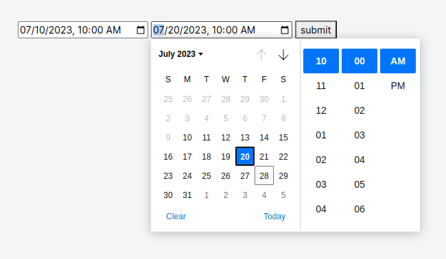 Problem validating inputs min/max of type "datetime-local" · Issue ...