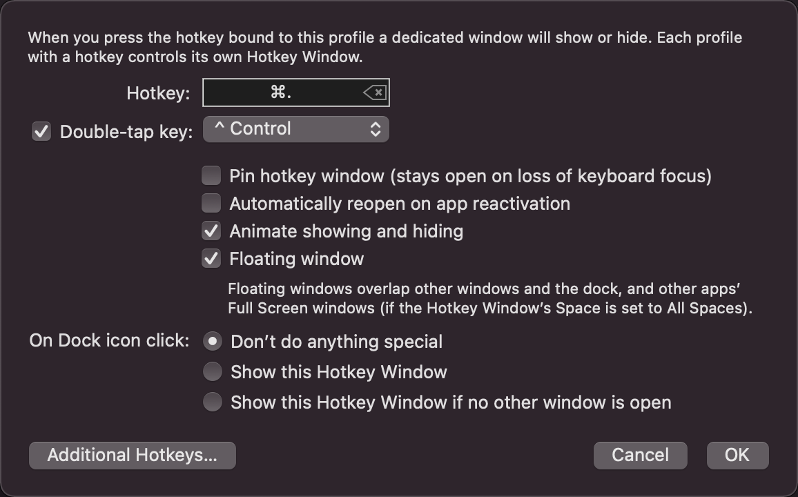 Hotkey like iterm show all-windows system-wide · Issue #1308 · wezterm/wezterm · GitHub