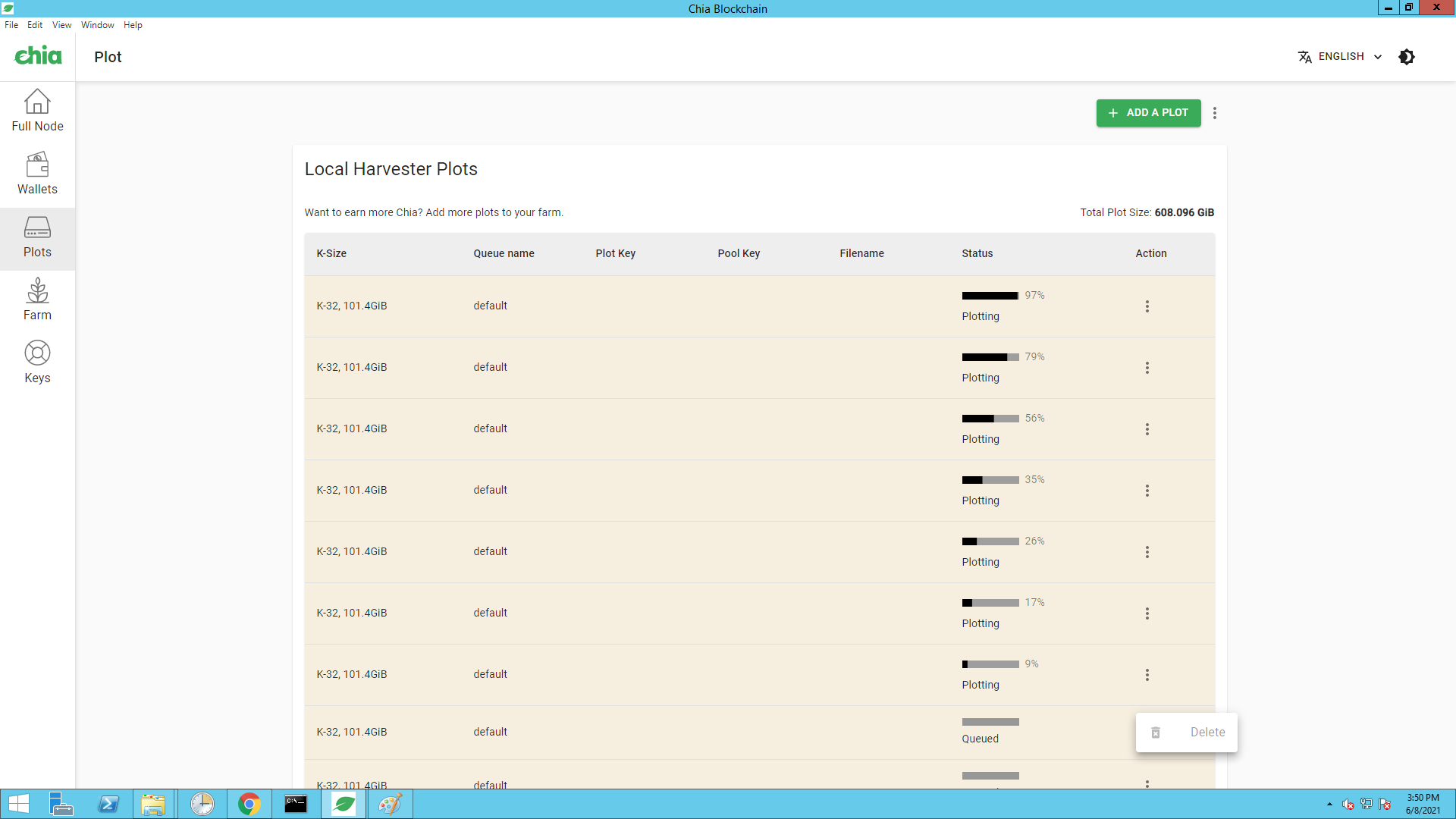 Bug Delete Plot From Queue In Gui Not Available In 117 · Issue 6605 · Chia Networkchia 5808