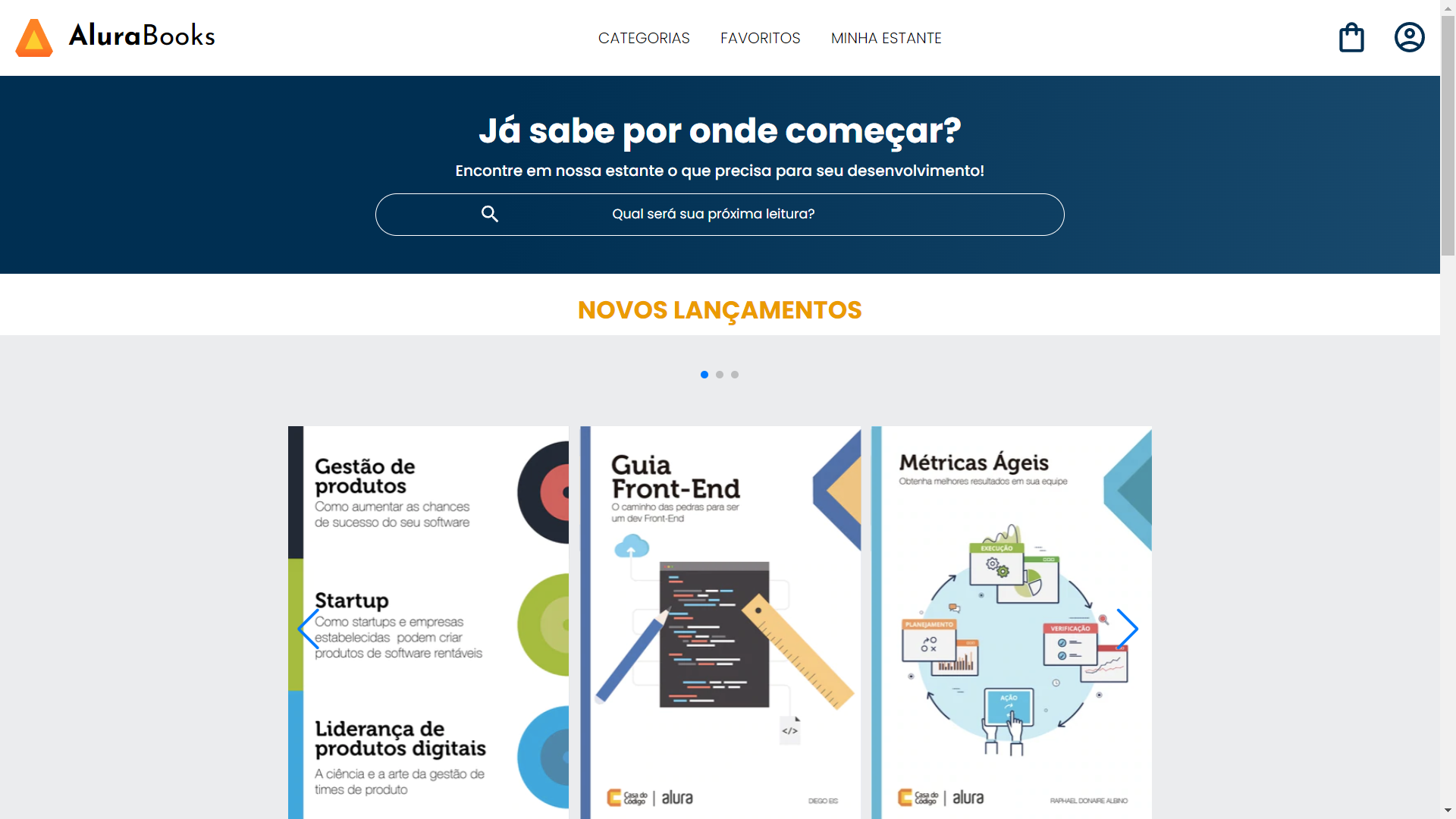 GitHub - MarcelGava/aluraBooks: Projeto desenvolvido durante o curso de responsividade da Alura.