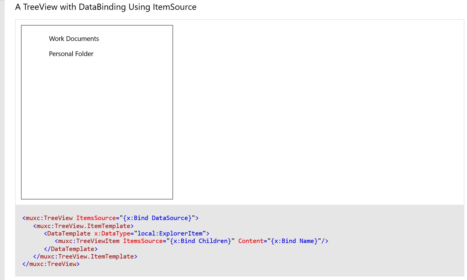Treeview Itemsource Data Binding Broken In 1803 · Issue 2441 · Microsoftmicrosoft Ui Xaml · Github