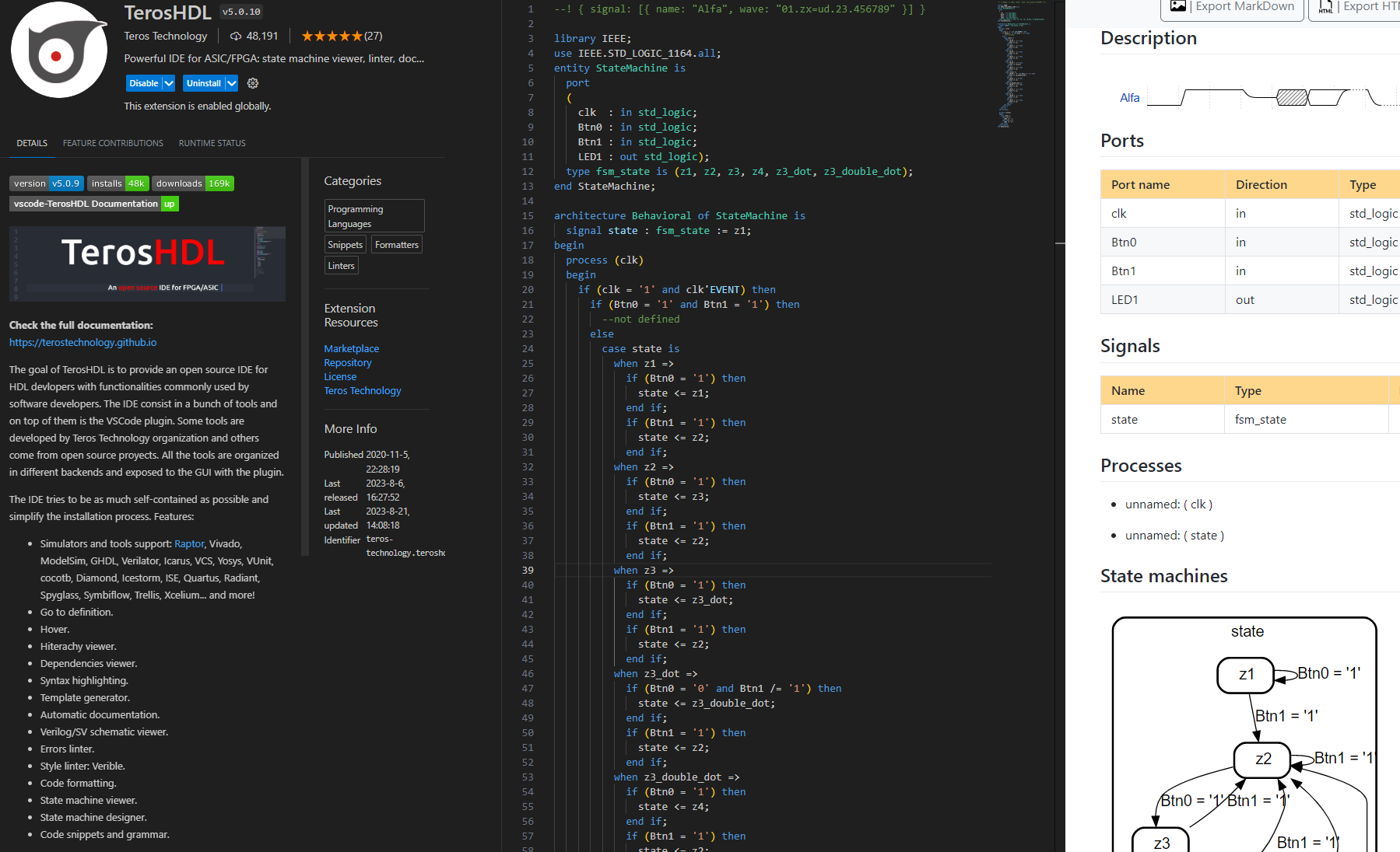 Signal (WaveDrom) change font size in State machine viewer · Issue #392 · TerosTechnology/vscode ...