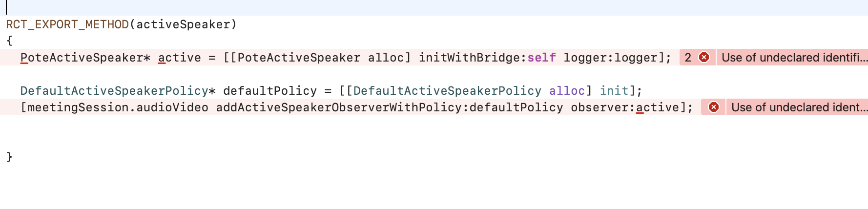 Active Speaker Implementation · Issue 105 · Aws Samplesamazon Chime React Native Demo · Github