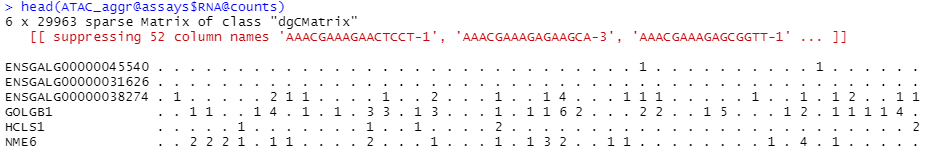 GeneActivity returning non-gene names · Issue #1055 · stuart-lab/signac · GitHub