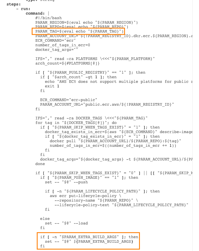 Enable extra-build-args interpolation · Issue #195 · CircleCI-Public/aws-ecr-orb · GitHub