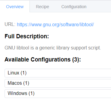 [center.conan.io] Website claims that libtool is only available for Windows · Issue #1113 ...