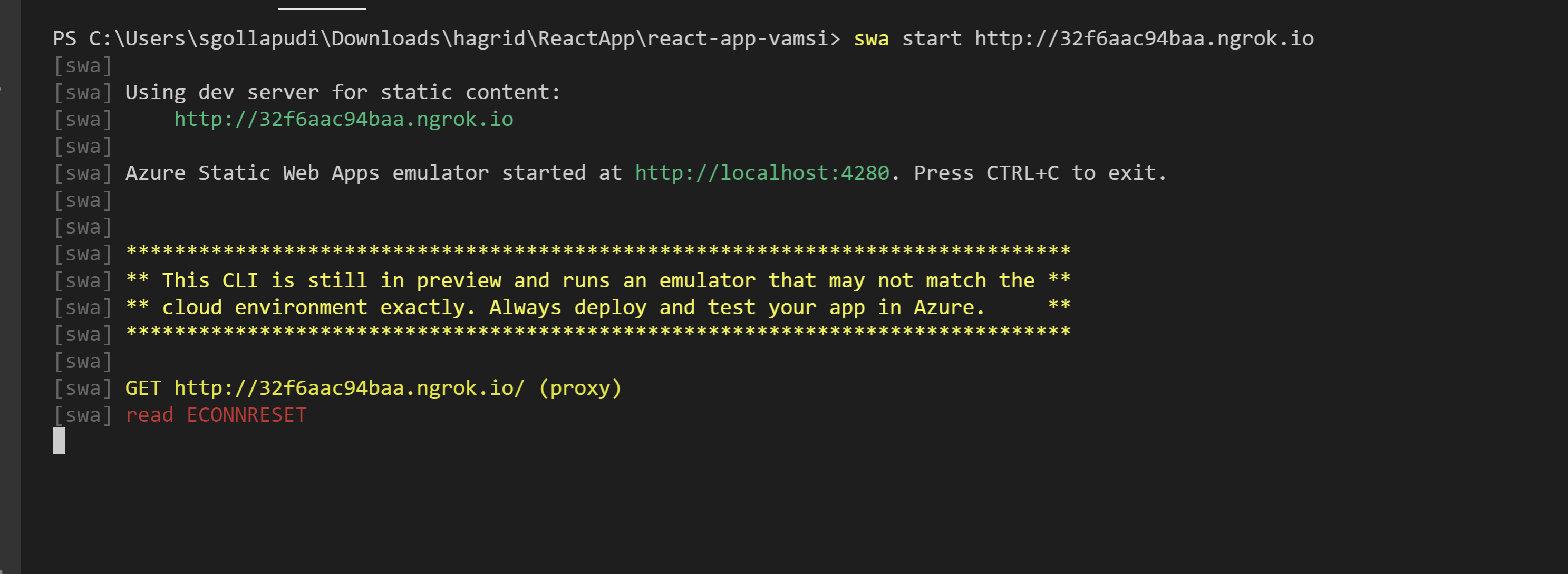 Wrong URI when binding to a dev server using a public hostname · Issue #251 · Azure/static-web ...