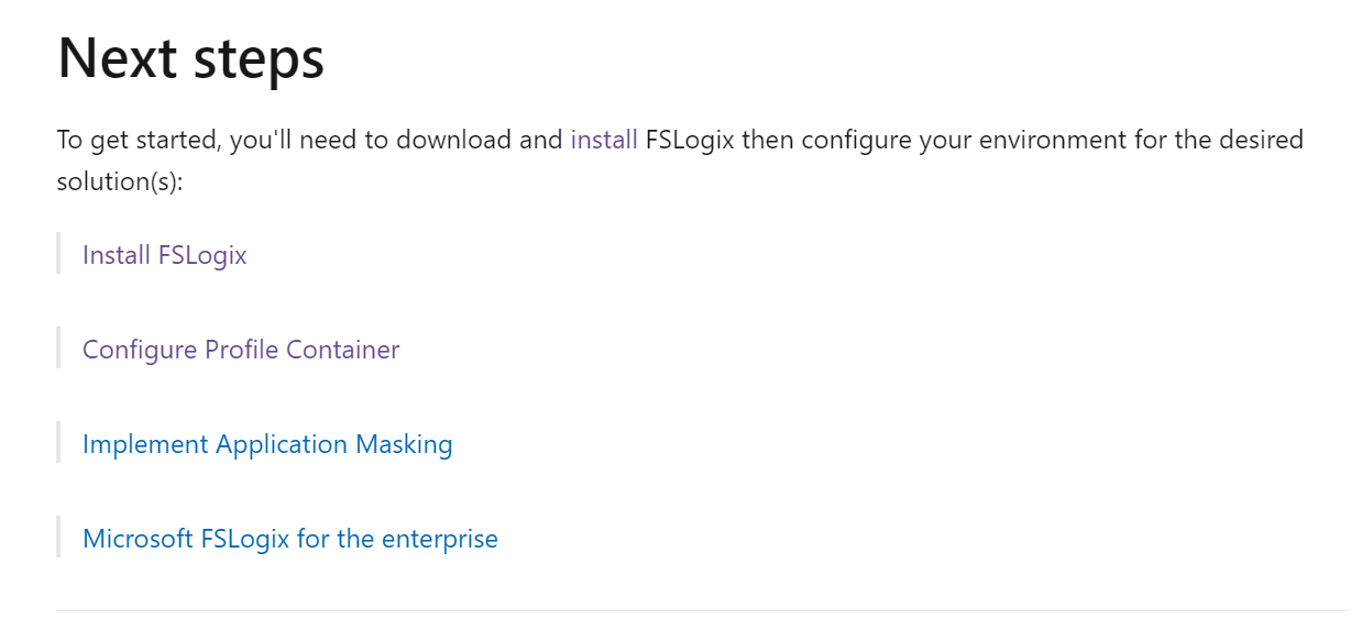 Microsoft Fslogix For The Enterprise Link Is Broken · Issue 104 · Microsoftdocs Fslogix Docs