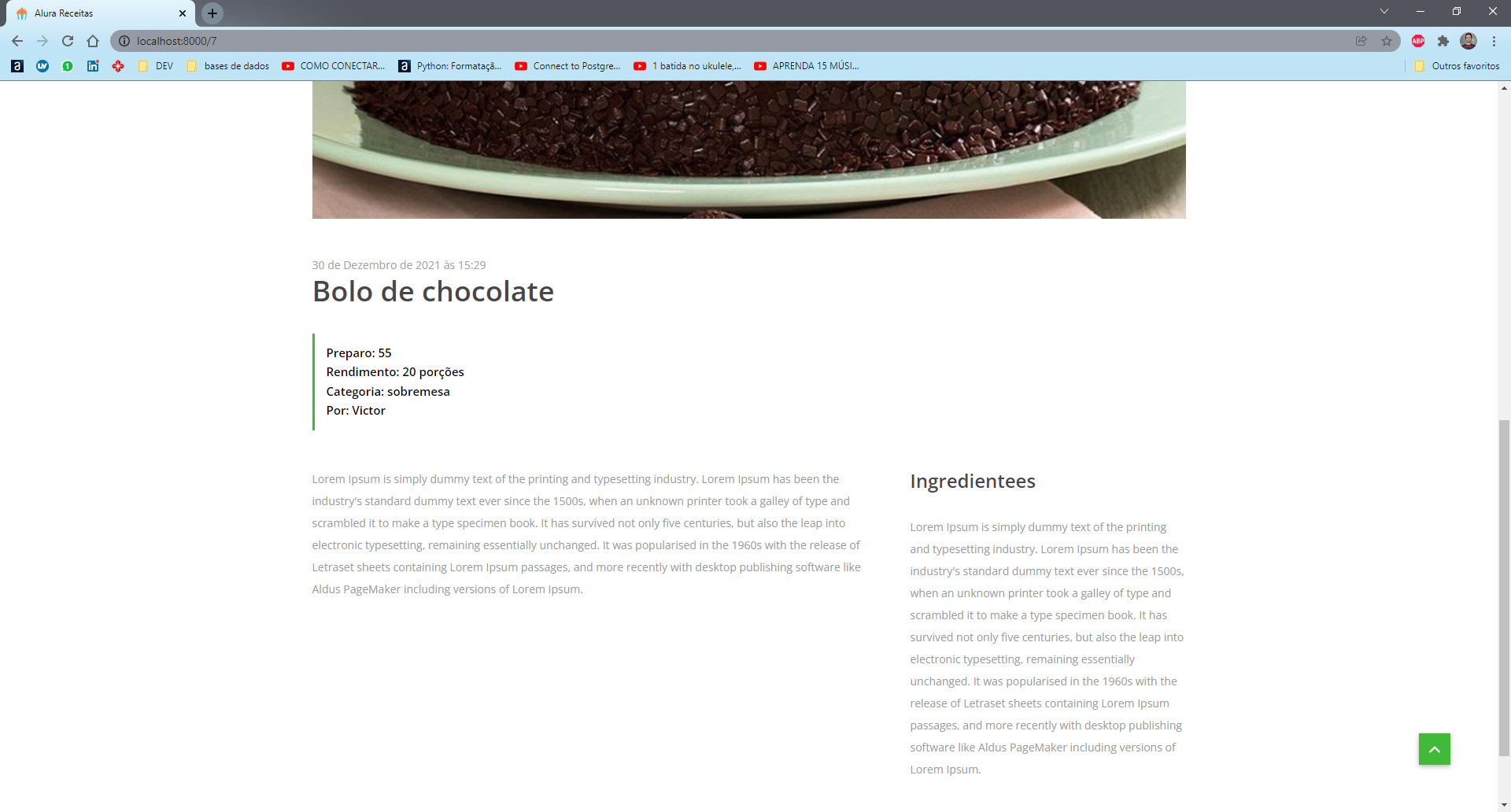 GitHub - Abiscula/CRUD-Receitas