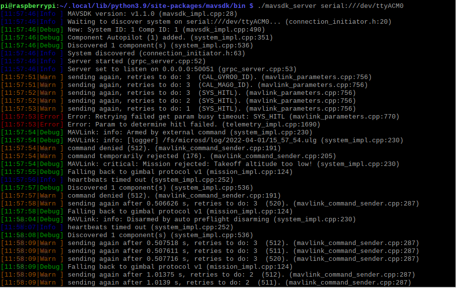 Mavsdk Python Flying An Imported Q Ground Control Mission · Issue 458 · Mavlinkmavsdk 