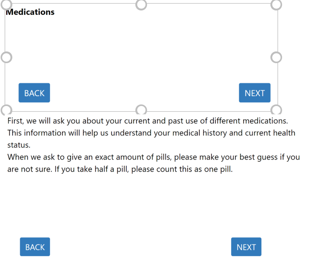 Headings and intro descriptions on separate screens · Issue #26 · episphere/questionnaire · GitHub
