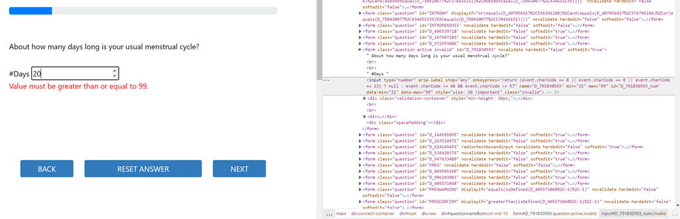 Incorrect error message shown · Issue #142 · episphere/questionnaire · GitHub
