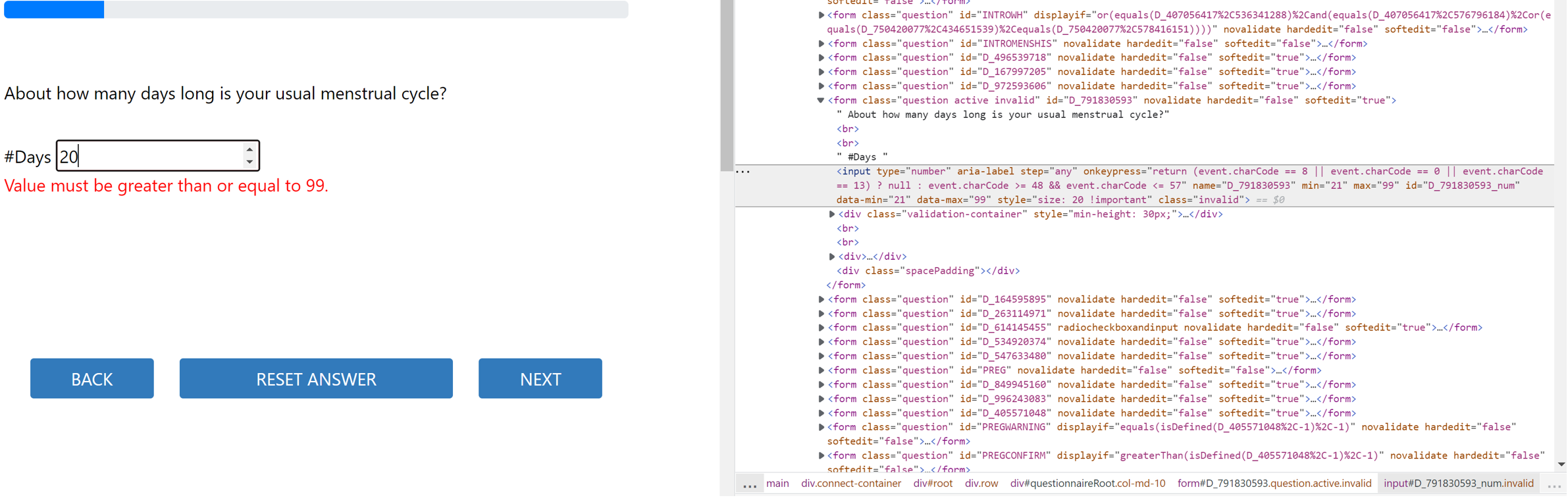 Incorrect error message shown · Issue #142 · episphere/questionnaire · GitHub