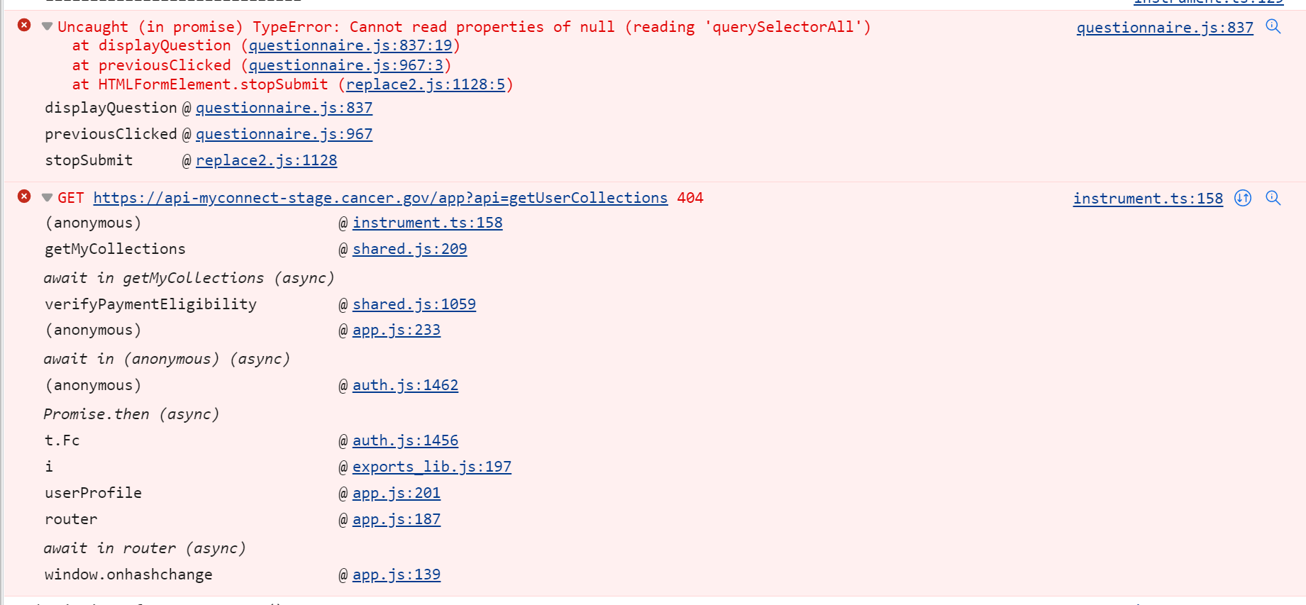 Stuck on page when reporting ALCOHOL= 0 · Issue #181 · episphere/questionnaire · GitHub