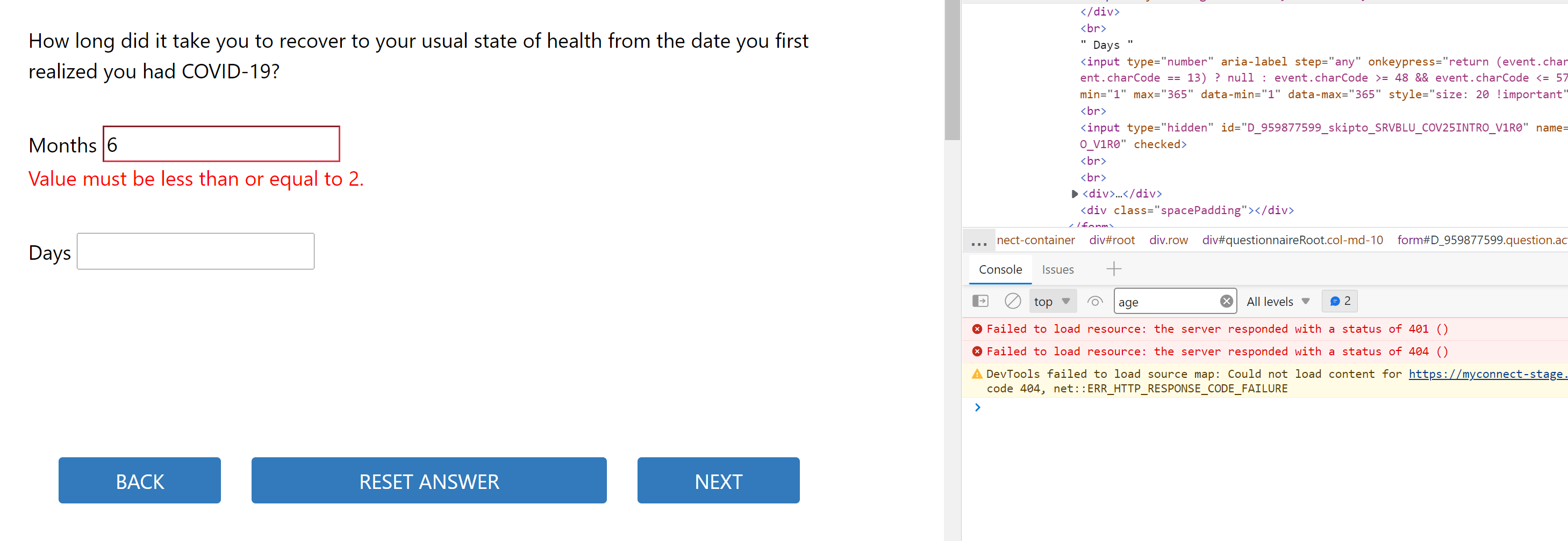Unnecessary range check in COV22 · Issue #187 · episphere/questionnaire · GitHub