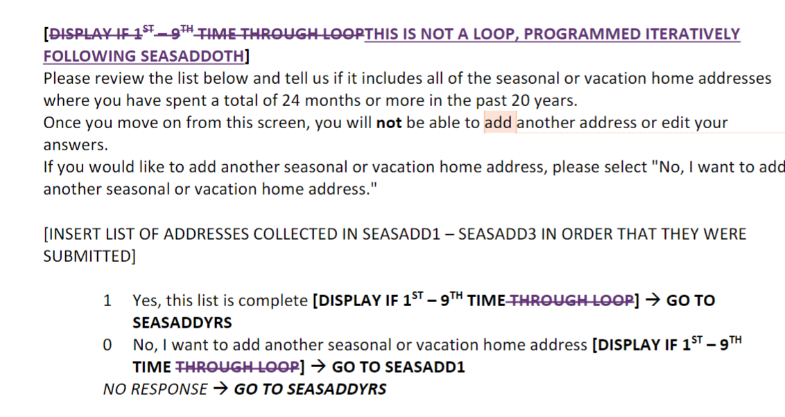 Markup responses inconsistent with questionnaire document · Issue #198 · episphere/questionnaire ...