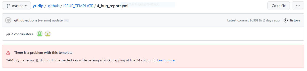 Cannot post a bug report issue · Issue #4393 · yt-dlp/yt-dlp · GitHub