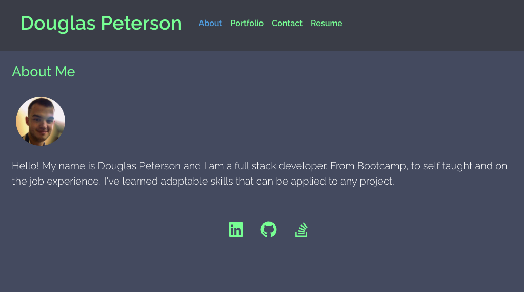 GitHub - Doug-Coder64/react-portfolio-demo