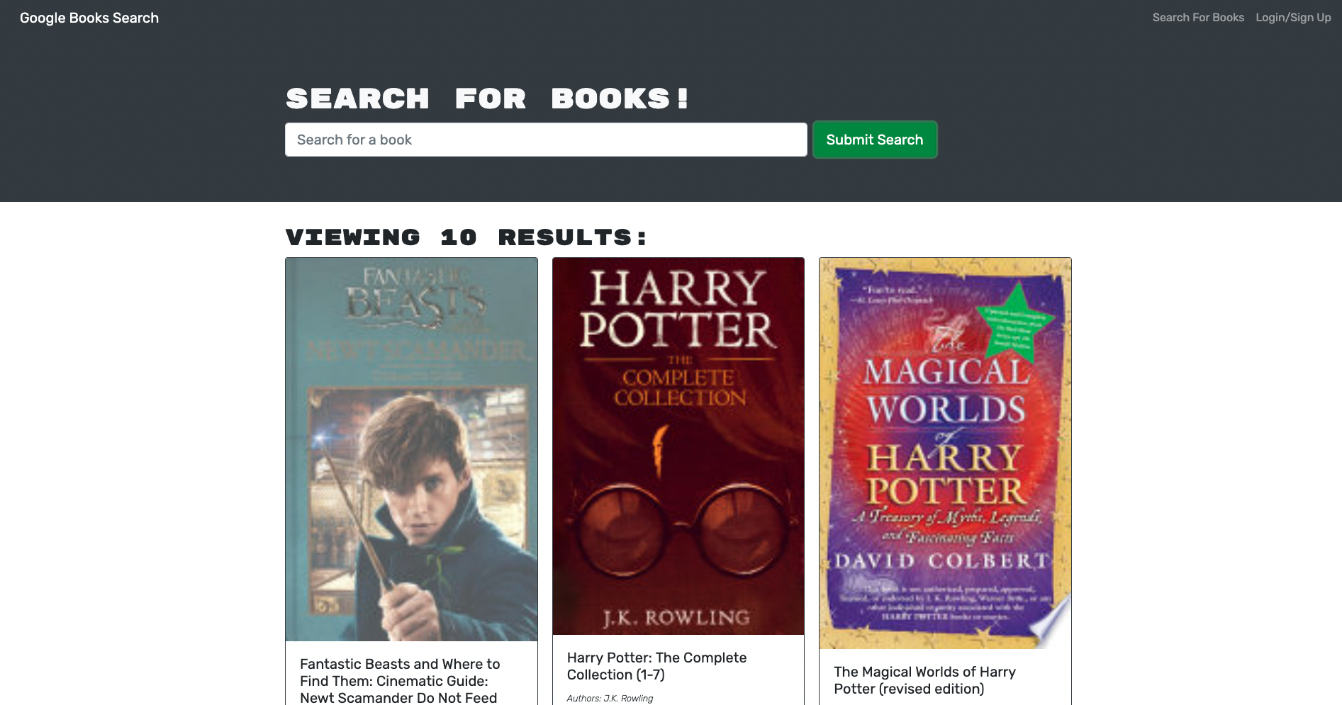 GitHub - Doug-Coder64/book-search-engine: MERN Google Books API search ...