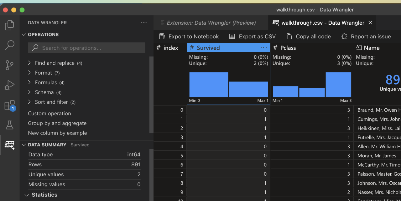 Missing "Export code back to Notebook and exit feature" button · Issue #29 · microsoft/vscode ...