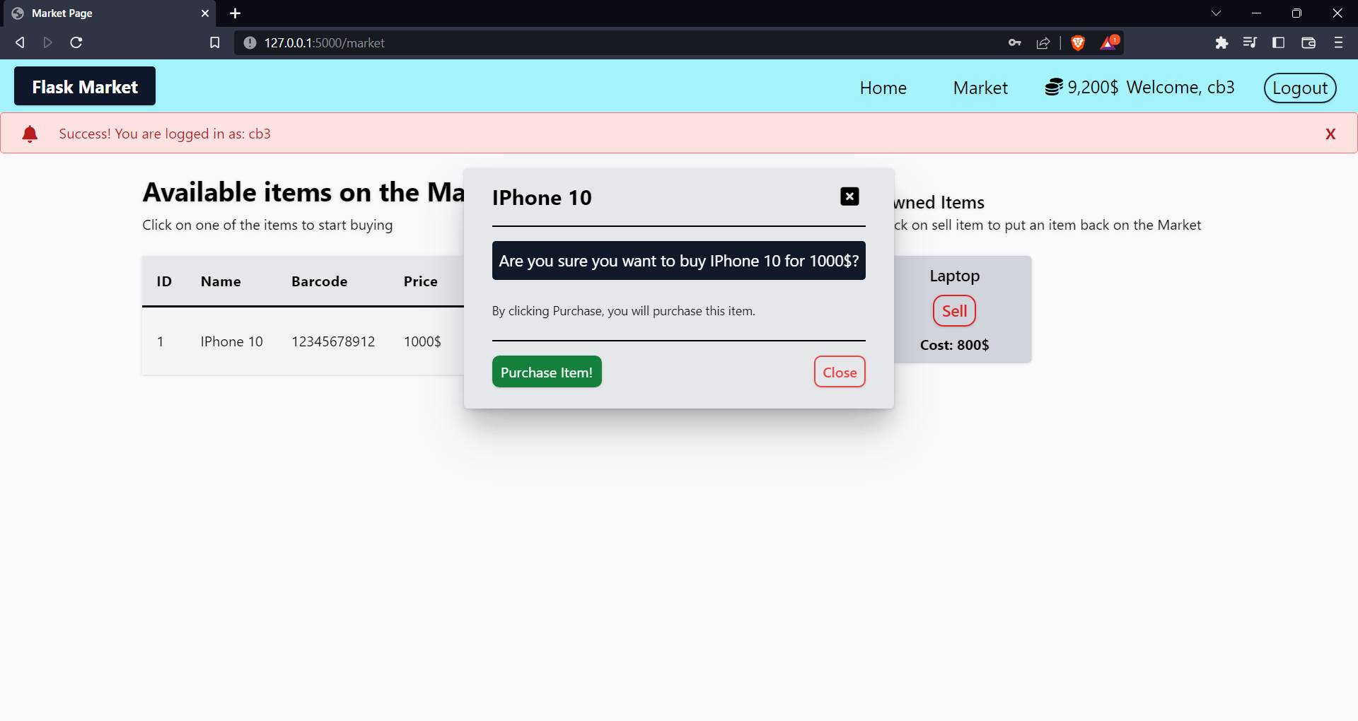 GitHub - Chaitreya/Market-place-using-Flask