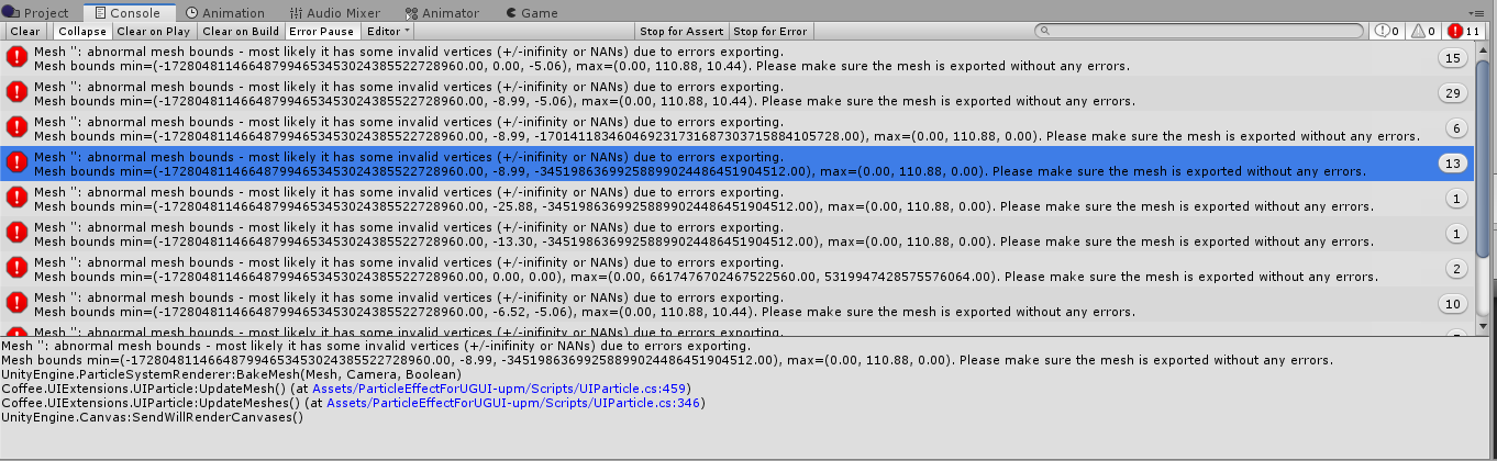 Abnormal Mesh Bounds with Particle Trails. · Issue #61 · mob-sakai/ParticleEffectForUGUI · GitHub
