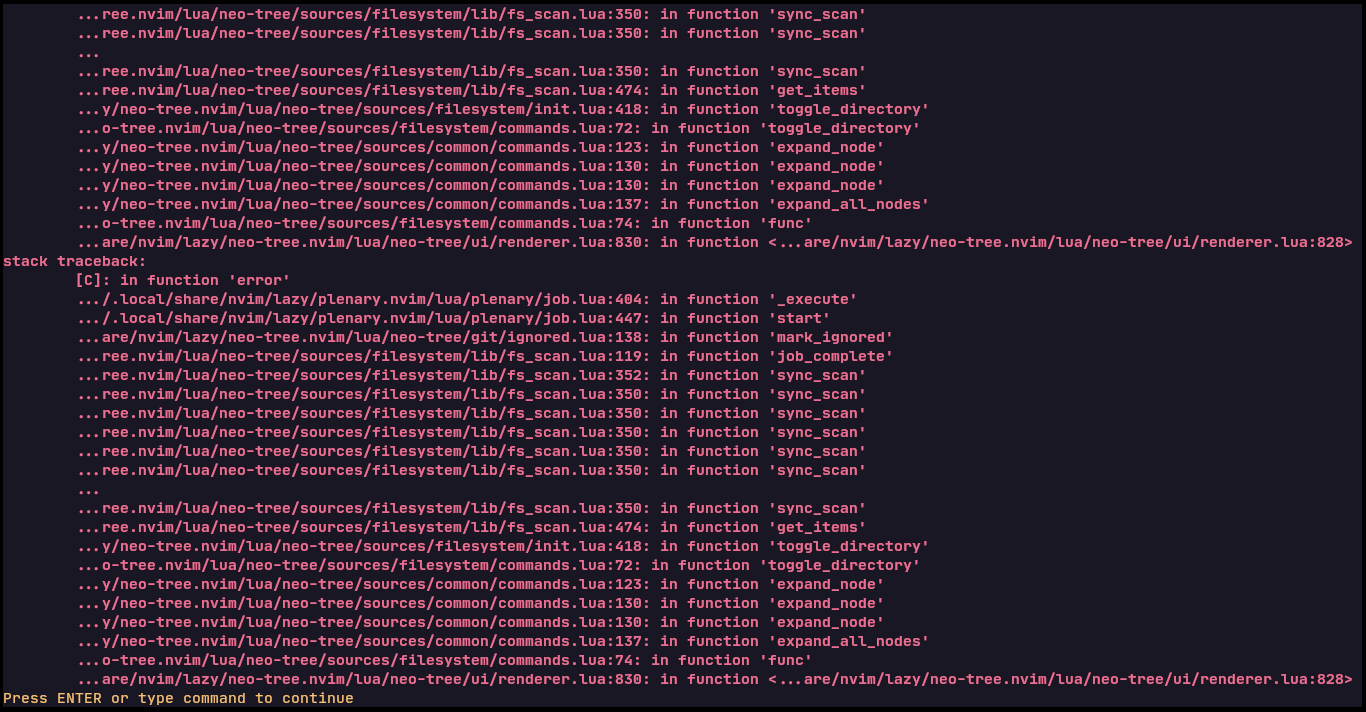 Bug Unable To Expand Directory With Large Number Of Files · Issue 1022 · Nvim Neo Treeneo