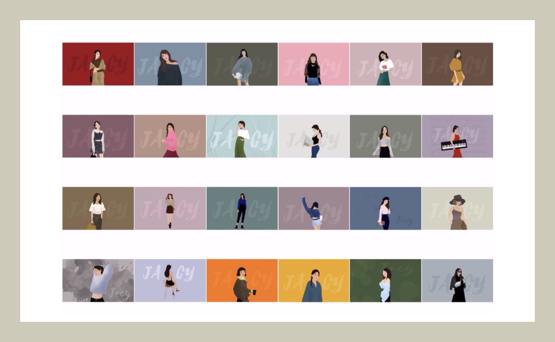 GitHub - jacychutw/ladies: All images are created by myself