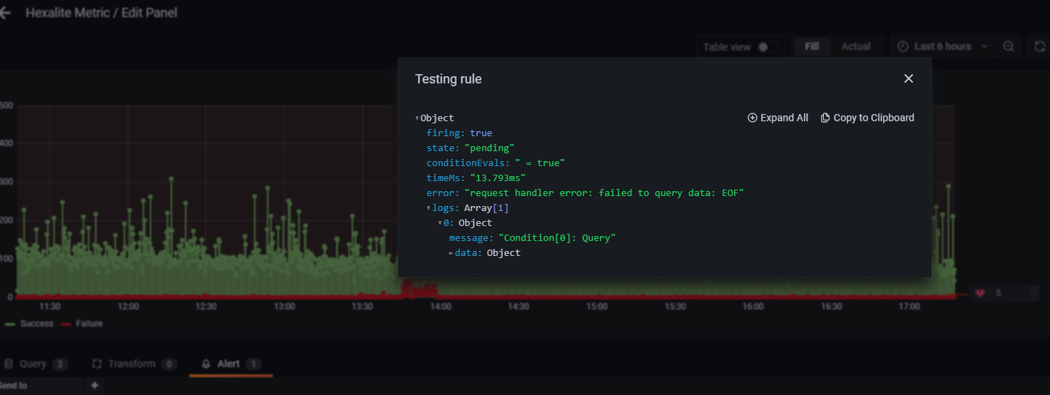 Alerts in pending state: request handler error: failed to query data: EOF · Issue #45927 ...