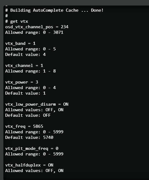 Mobula6 v2 - OpenVTX output very low power, not responding to config changes · Issue #796 ...