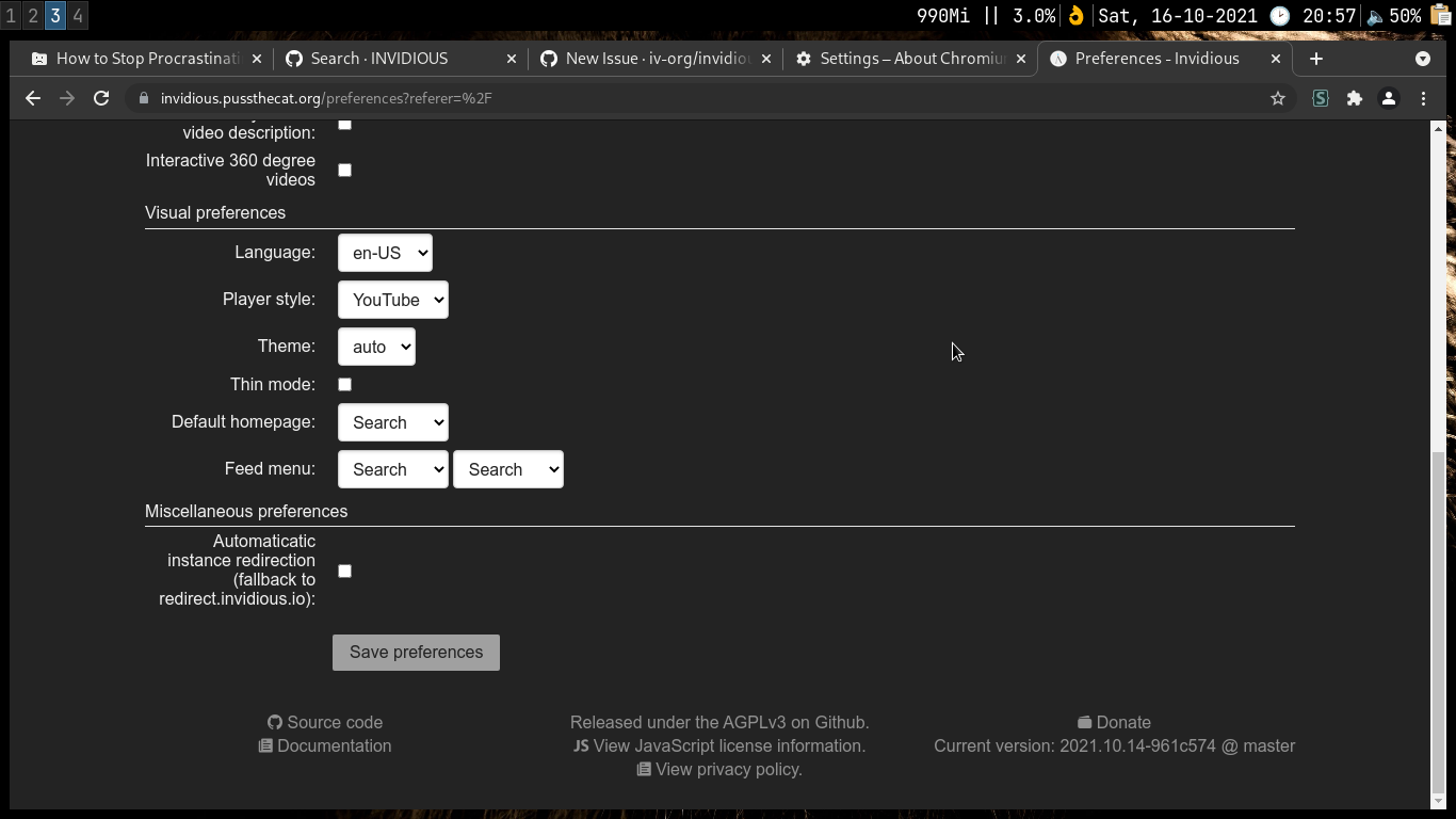 [Bug] Invidious sometimes(quite often really) crashes with a SIGSEV error on chromium. · Issue ...