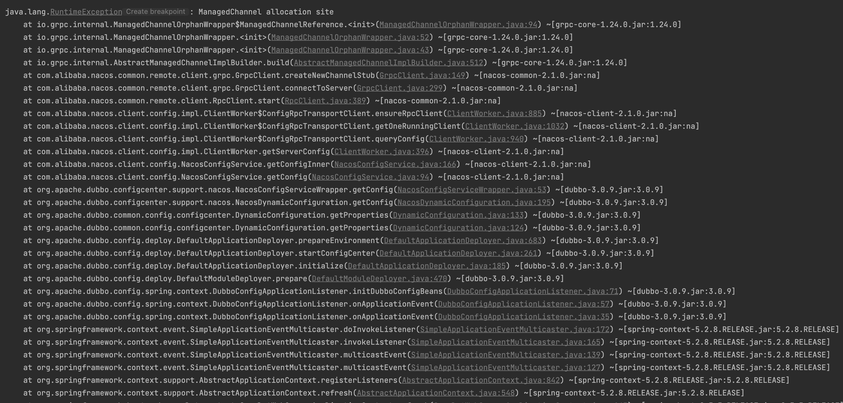 使用dubbo309整合nacos210的问题 · Issue 9032 · Alibabanacos · Github 
