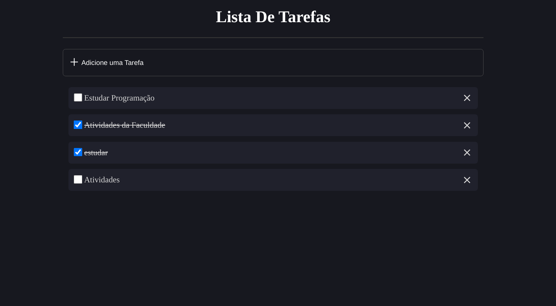 GitHub - RenanFern/ListaTarefas