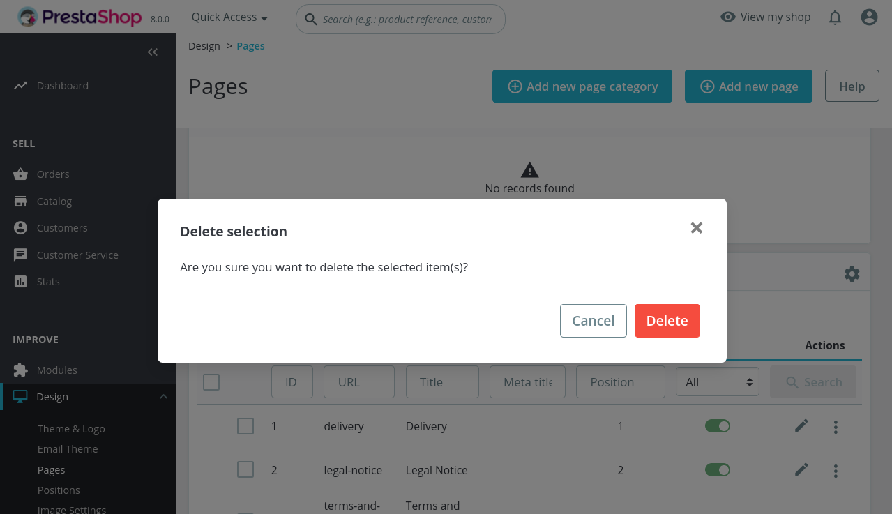 Deletion Modal Doesnt Use The Ui Kit · Issue 26936 · Prestashopprestashop · Github 