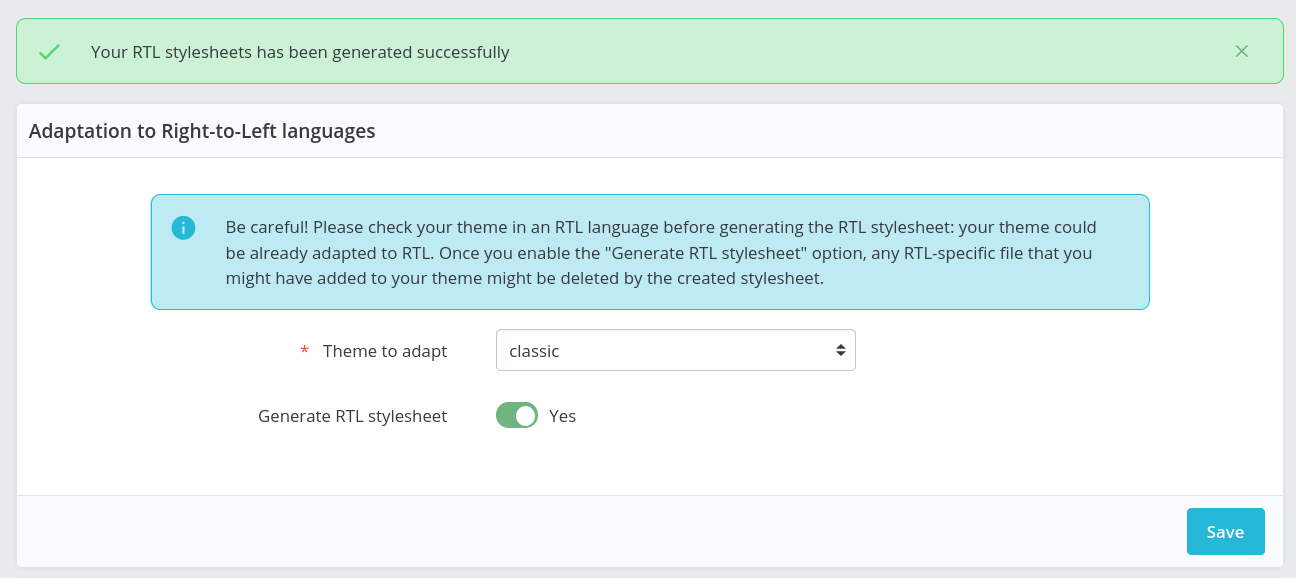 Add the possibility to disable the RTL generation for a specific theme ...
