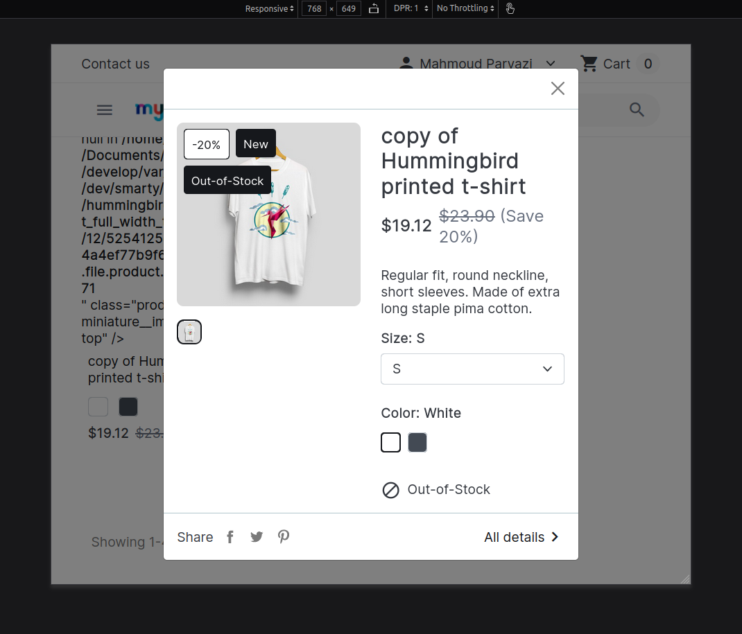 Viewport check: 768px · Issue #346 · PrestaShop/hummingbird · GitHub